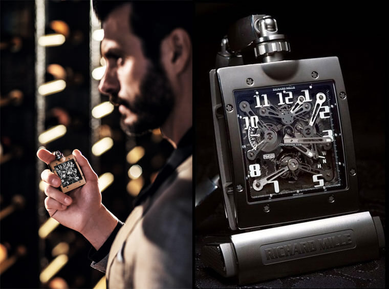 既是懷表也是座鐘 RICHARD MILLE RM 020首見在懷表身上導入奈米碳纖維底板